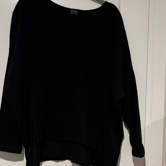 Clara Sun Woo | Sweaters | Clara Sun Woo Elegant Black Crew Neck ...